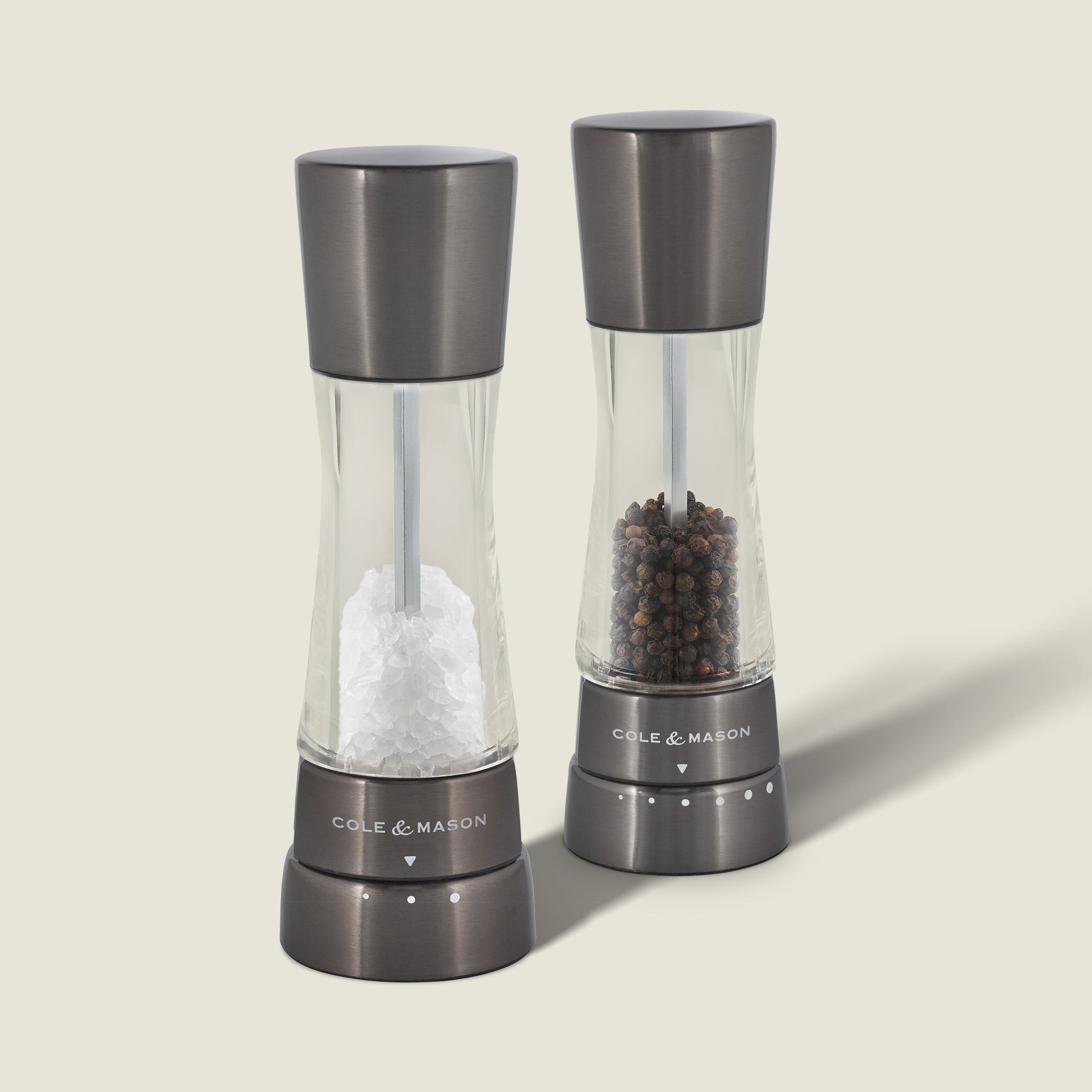 Cole & Mason Derwent Iron Grey Salt & Pepper Mills – Adjustable Grind ...